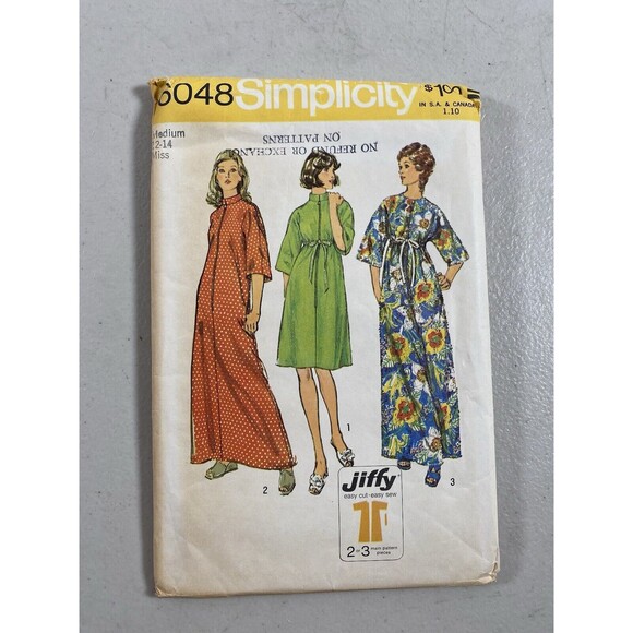 Simplicity | Other | Vintage 973 Simplicity 648 Miss Jiffy Robe ...